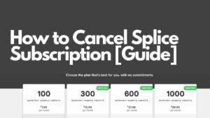 How to Cancel Splice Subscription [Guide] - ViralTalky