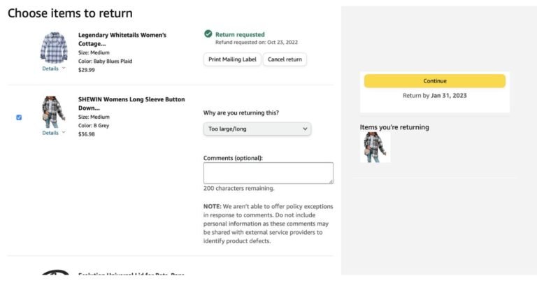 Fix: Amazon Return Continue Button Not Working [2024] - ViralTalky